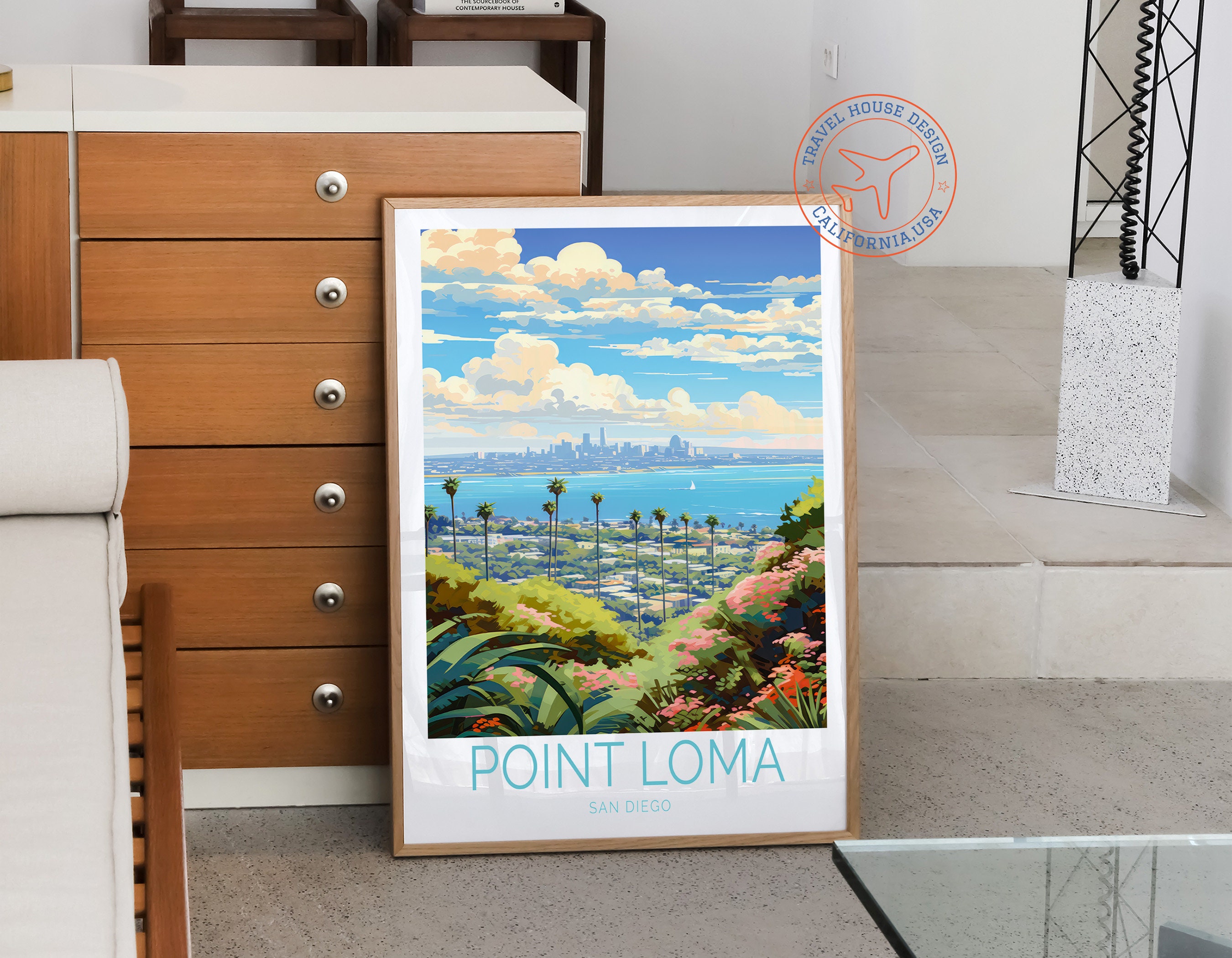 Point Loma Travel Poster California Travel Poster, Point Loma San Diego ...