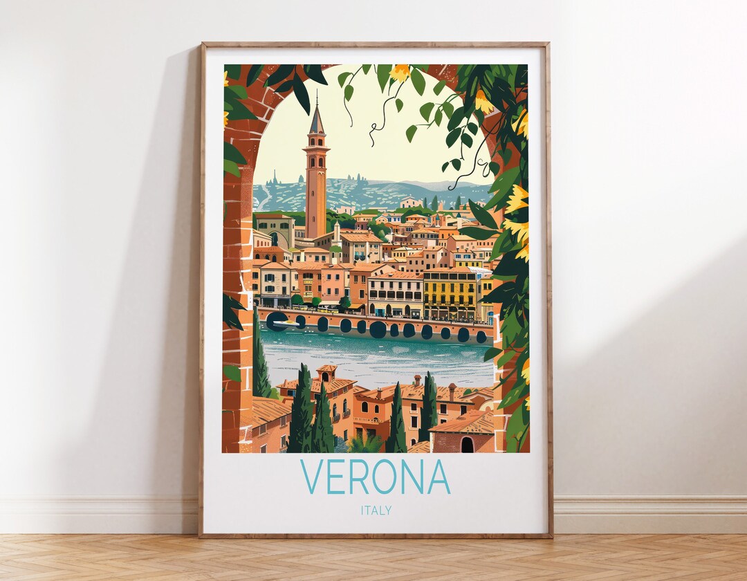 Verona Italy Travel Print, Italy Wall Art, Verona Italy Wall Decor ...