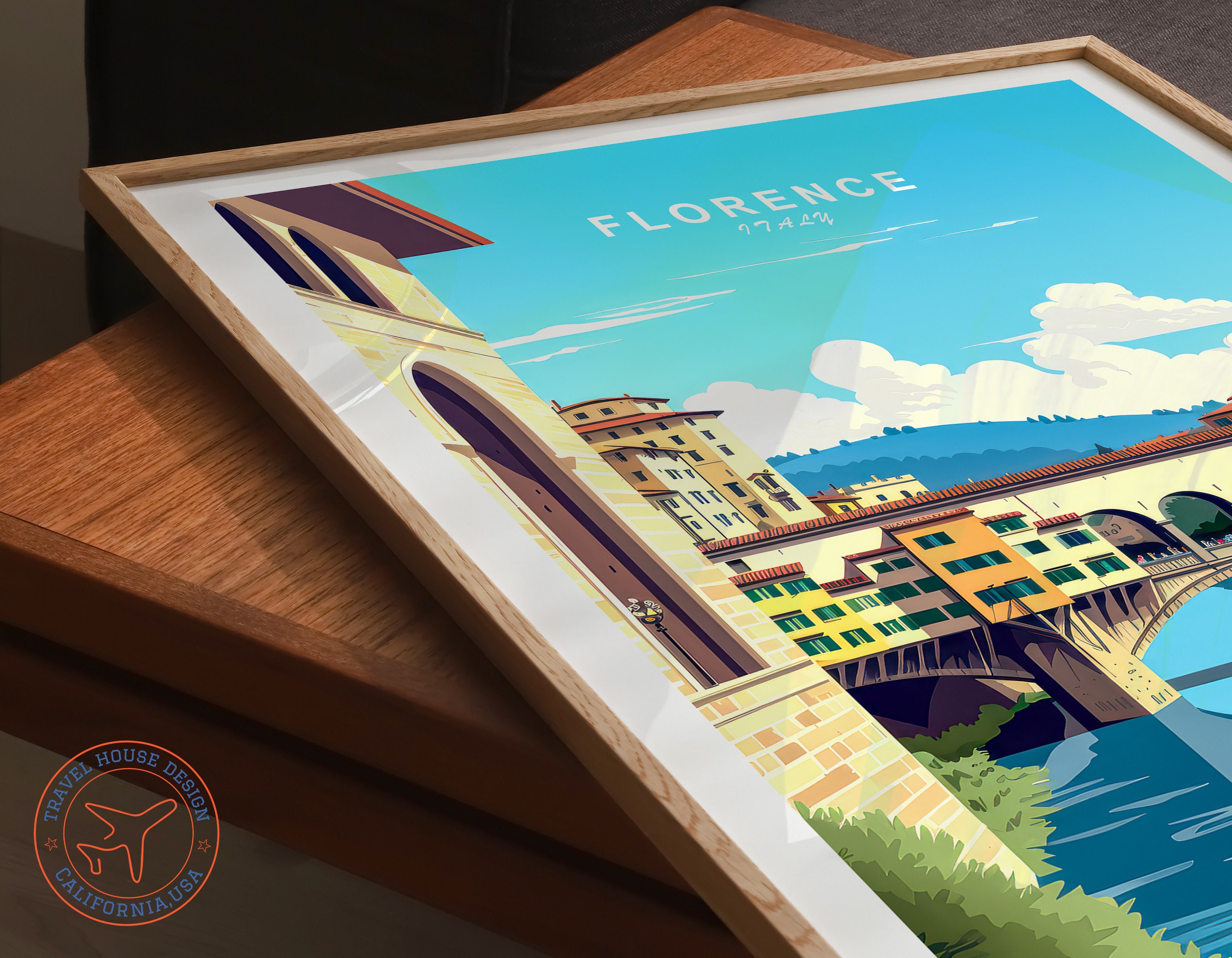 Florence Italy Travel Poster, Florence Italy Poster, Florence Italy ...