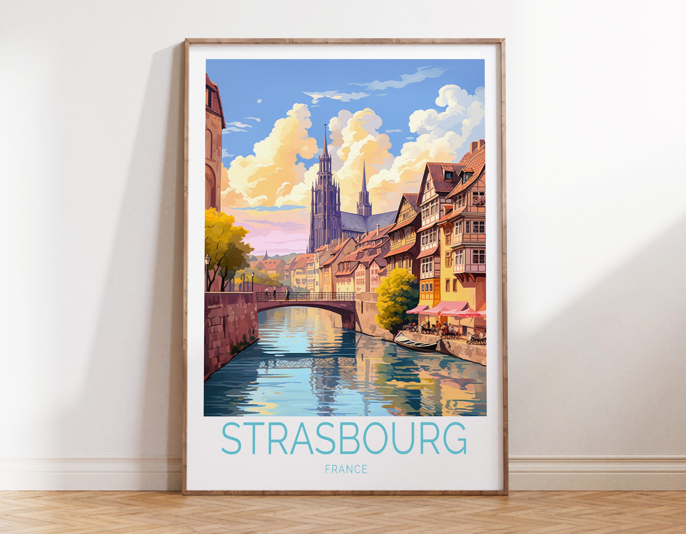 Strasbourg France Travel Poster Strasbourg Travel Poster, France Travel ...