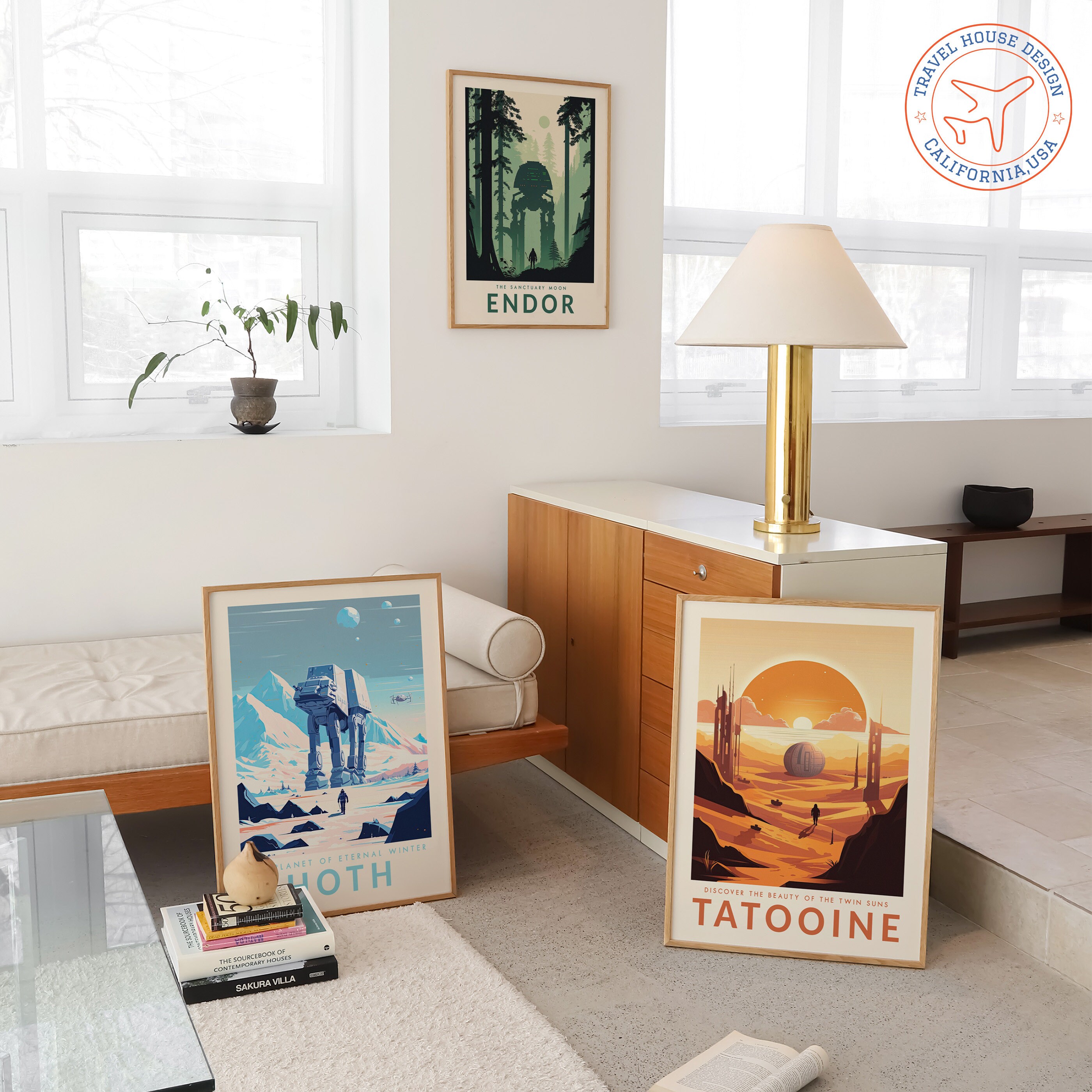 NEW Set of 4 Star Wars Planets Poster Star Wars Tatooine - Etsy