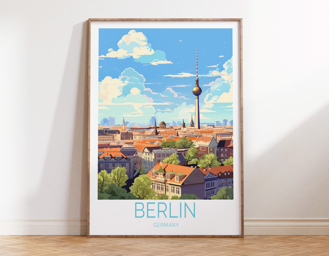 Berlin Germany Travel Poster Berlin Travel Poster, Berlin Travel Wall ...
