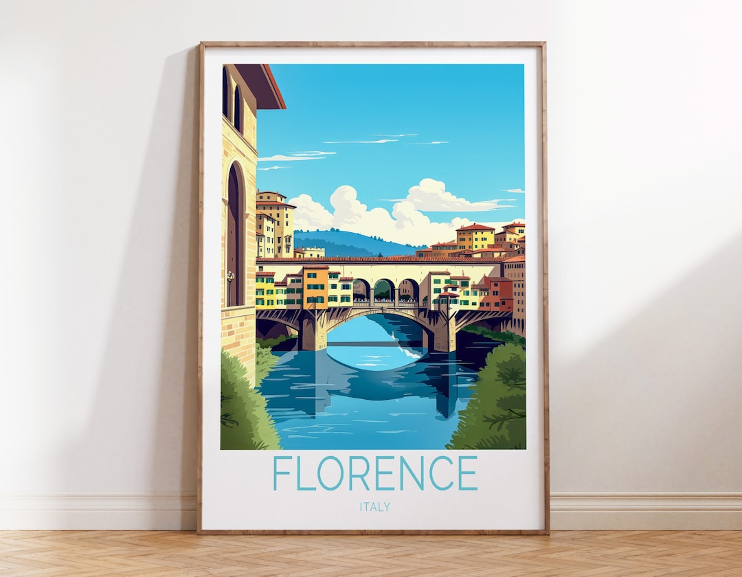 Florence Travel Poster Italy Travel Poster, Florence Travel Wall Art ...