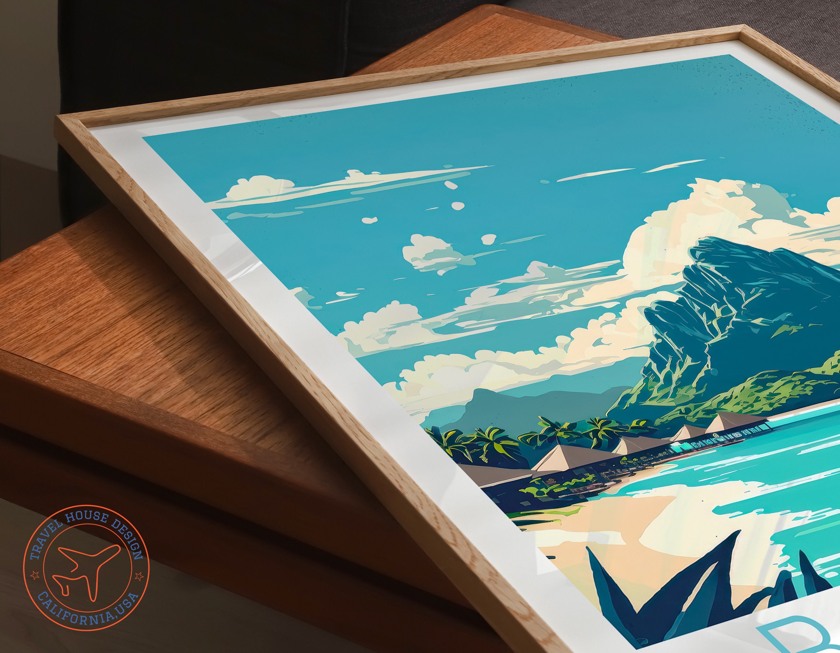 Bora Bora French Polynesia Travel Poster, Bora Bora Travel Poster Wall ...