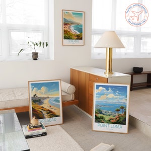 Point Loma Travel Poster California Travel Poster, Point Loma San Diego ...