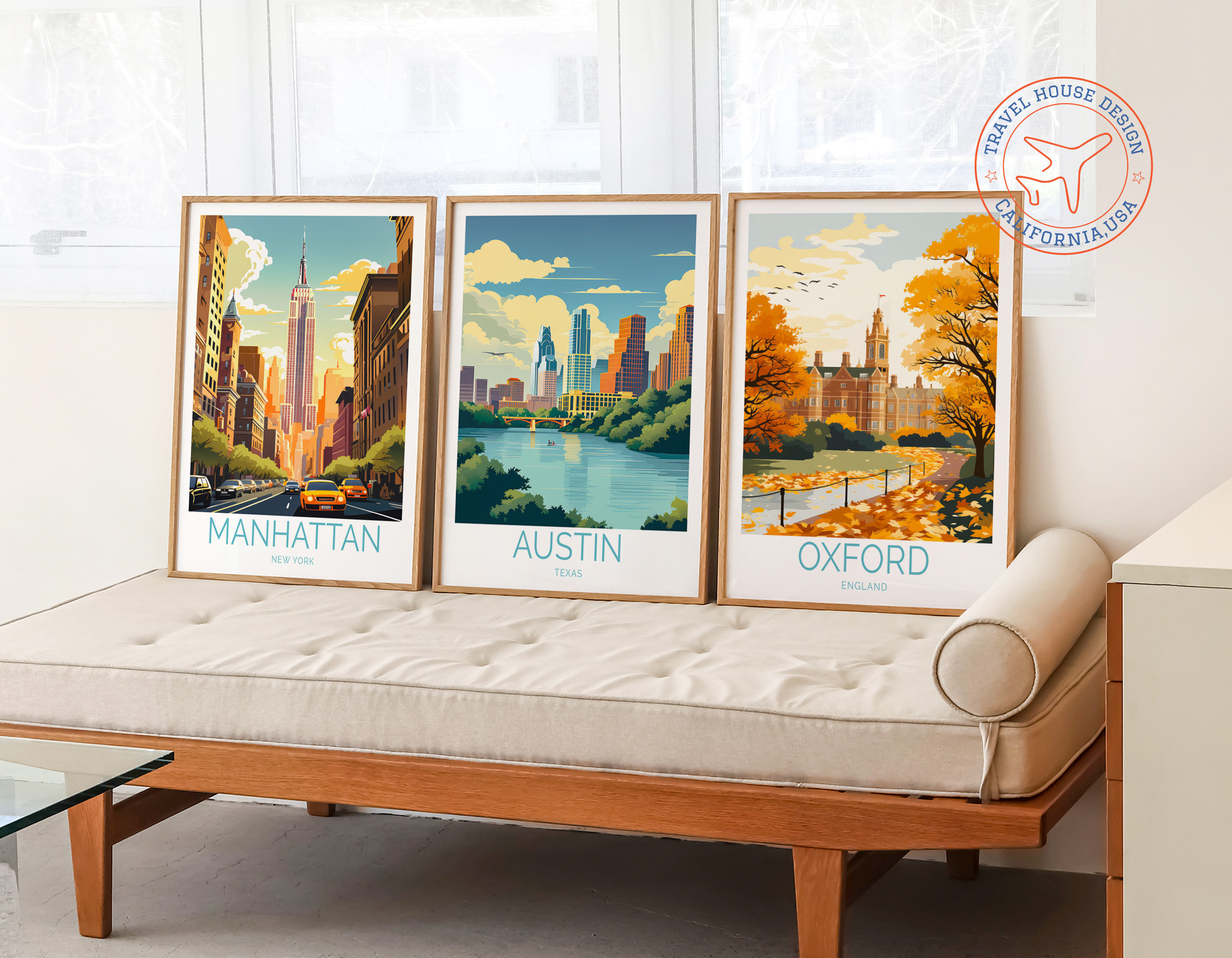 Austin Travel Poster Austin Texas Poster Austin Travel Wall - Etsy
