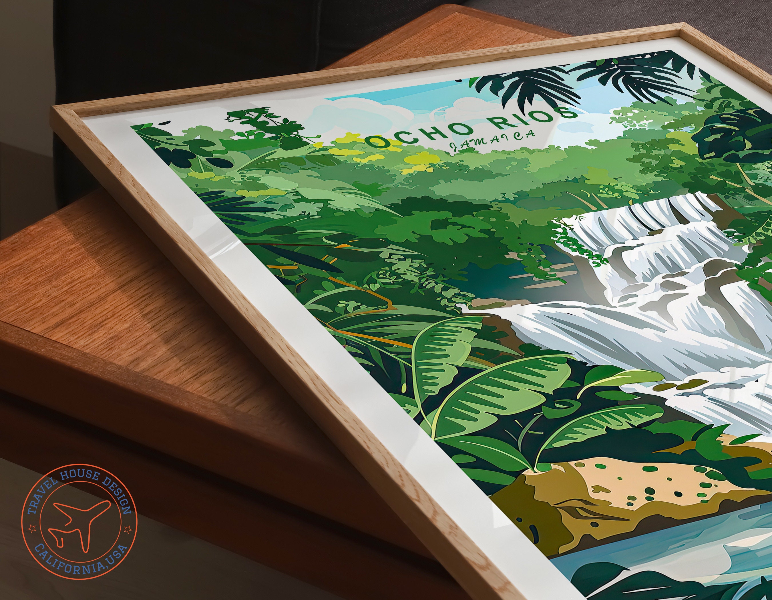Ocho Rios Jamaica Poster, Jamaica Print, Ocho Rios Wall Decor, Travel ...