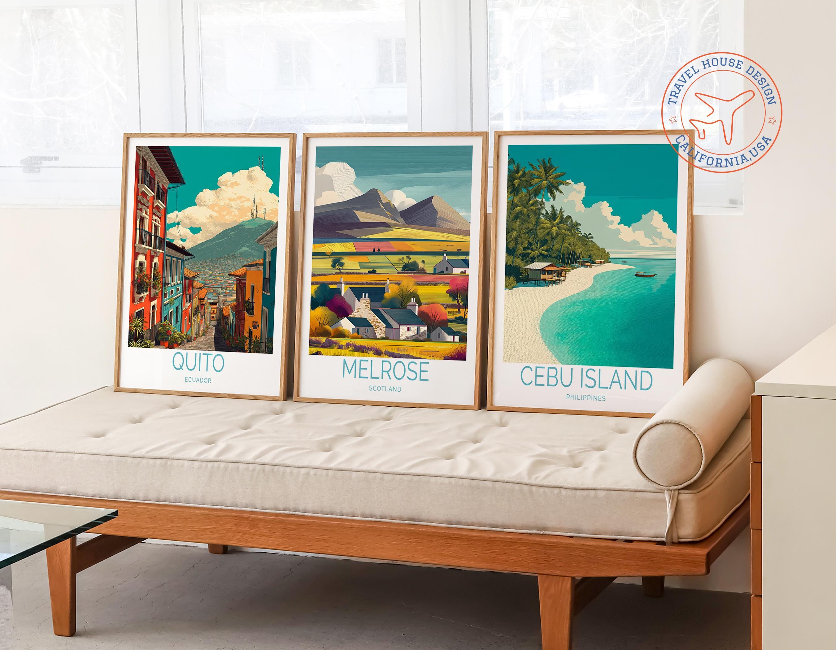 Cebu Island Philippines Travel Print, Cebu Island Travel Wall Art ...