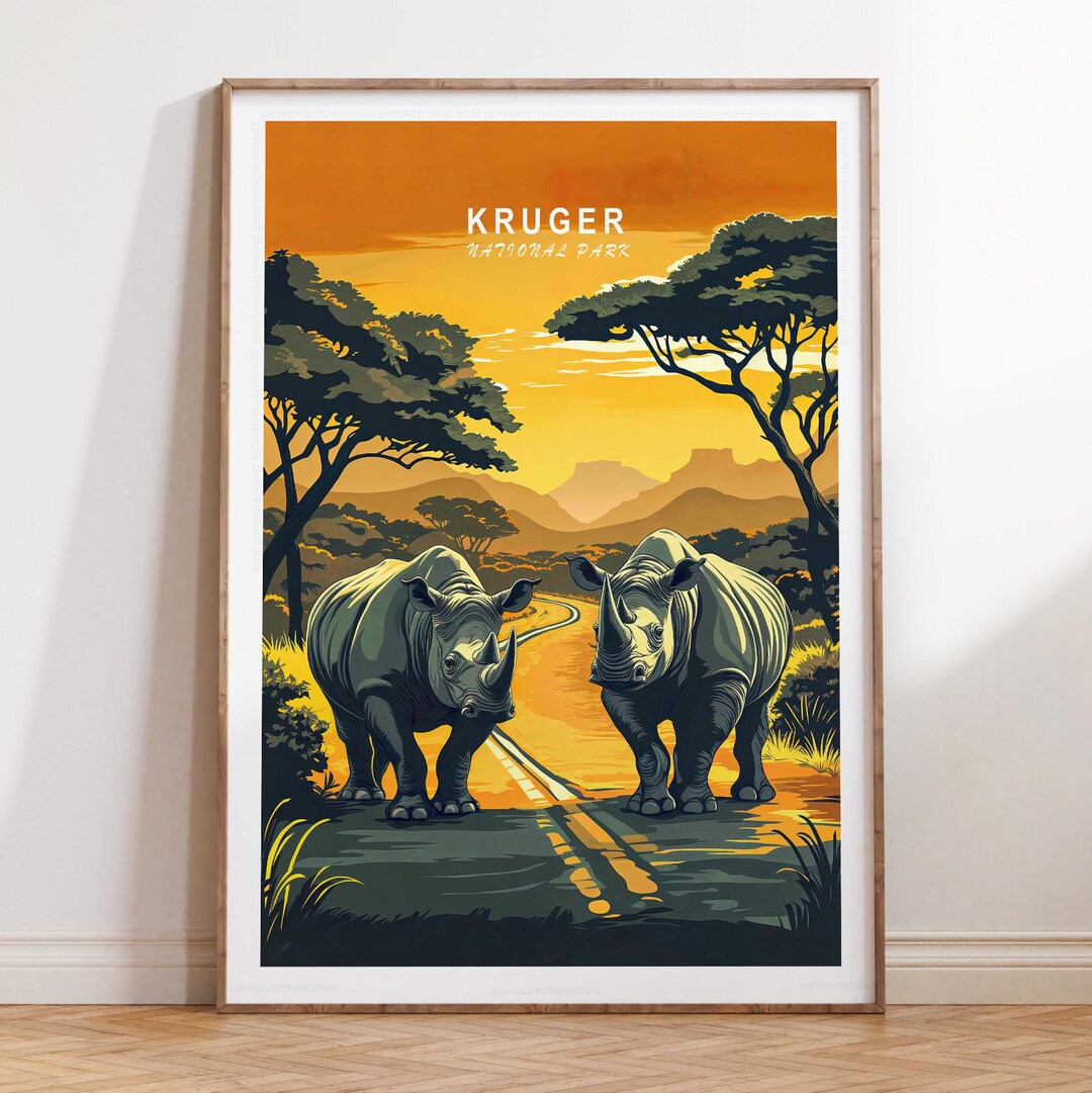 Kruger National Park South Africa Poster, Kruger National Park Travel ...