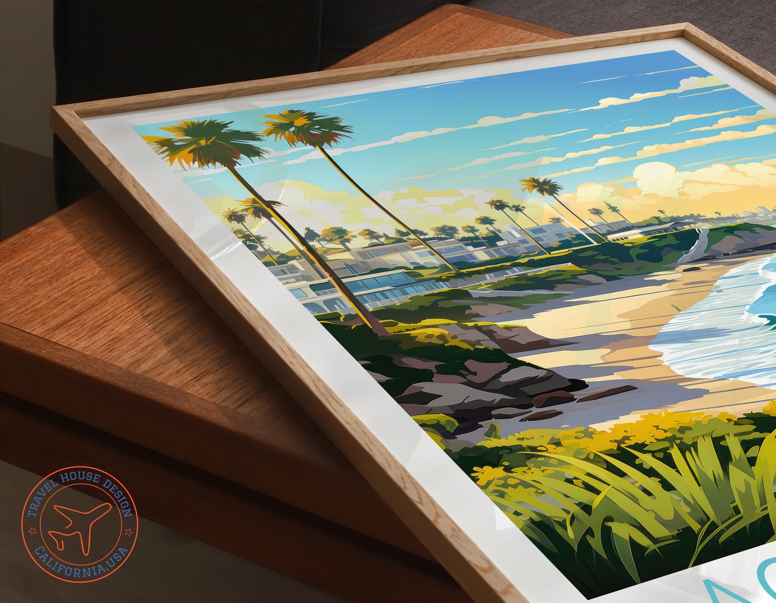 Laguna Beach California Travel Poster, California Laguna Beach Wall Art ...