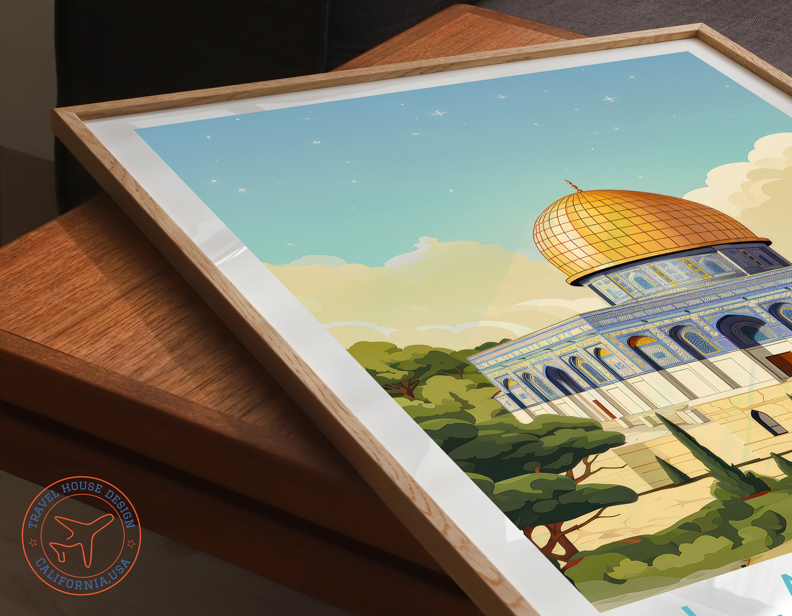 Al-aqsa Mosque Palestine Travel Poster, Al-aqsa Mosque Palestine Poster ...
