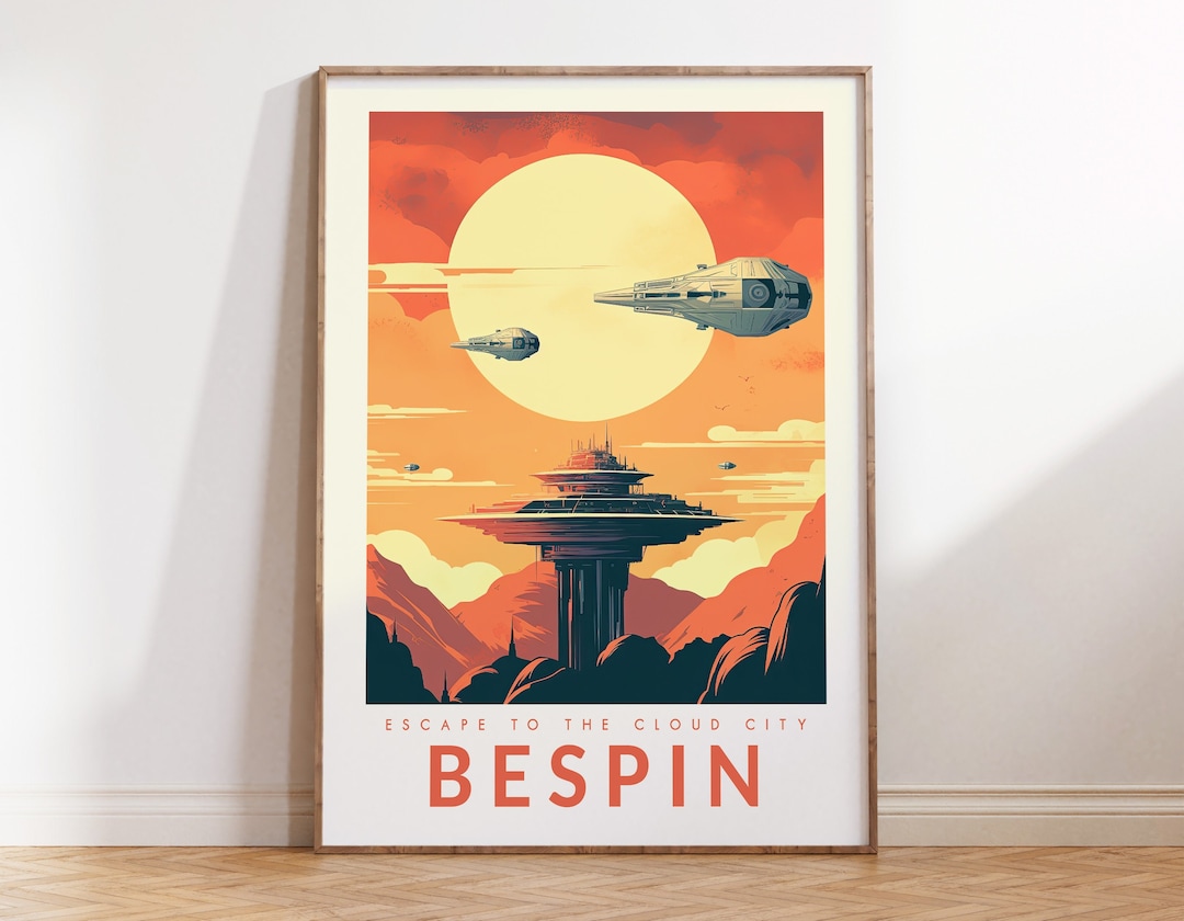 Bespin Star Wars Planet Poster, Star Wars Bespin Travel Galaxy Wall Art, Hoth, Bespin, Tatooine ...