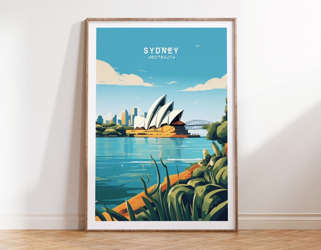 Sydney Australia Travel Poster, Sydney Australia Poster, Australia ...