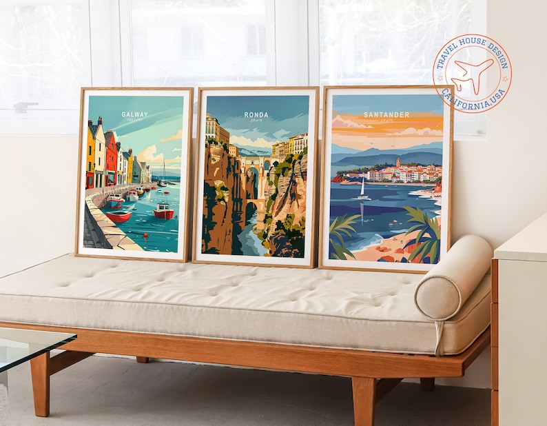 Ronda Spain Poster, Spain Travel Wall Art, Bridge Ronda Poster, Spain ...