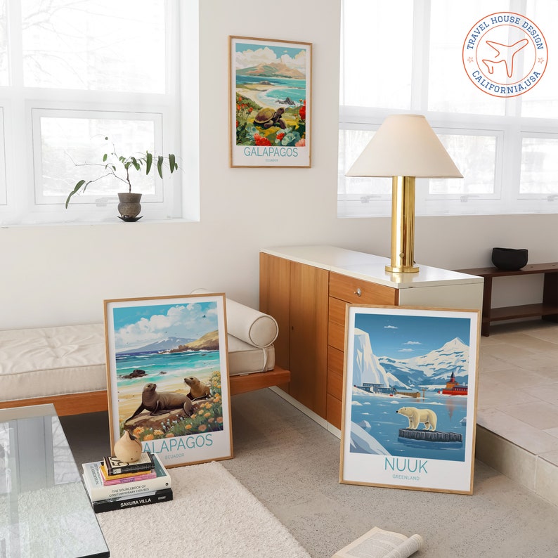 Nuuk Greenland Travel Poster Nuuk Greenland Travel Poster, Nuuk ...