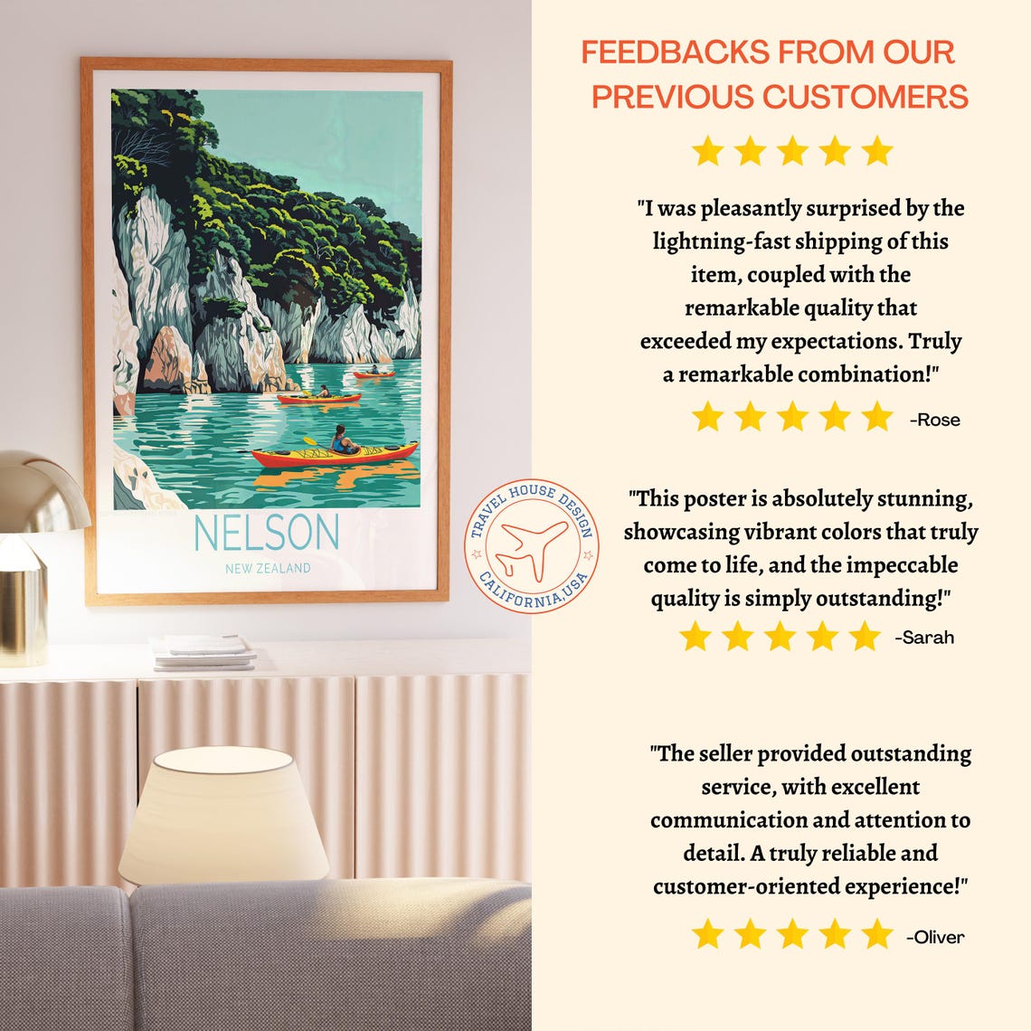 Nelson New Zealand Travel Wall Art, New Zealand Travel Poster, Nelson ...