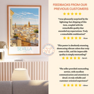 Sevilla Spain Travel Poster Spain Travel Poster, Sevilla Spain Poster ...