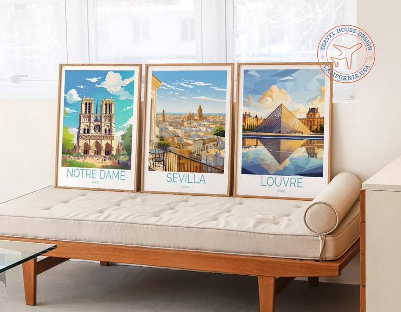 Sevilla Spain Travel Poster Spain Travel Poster, Sevilla Spain Poster ...