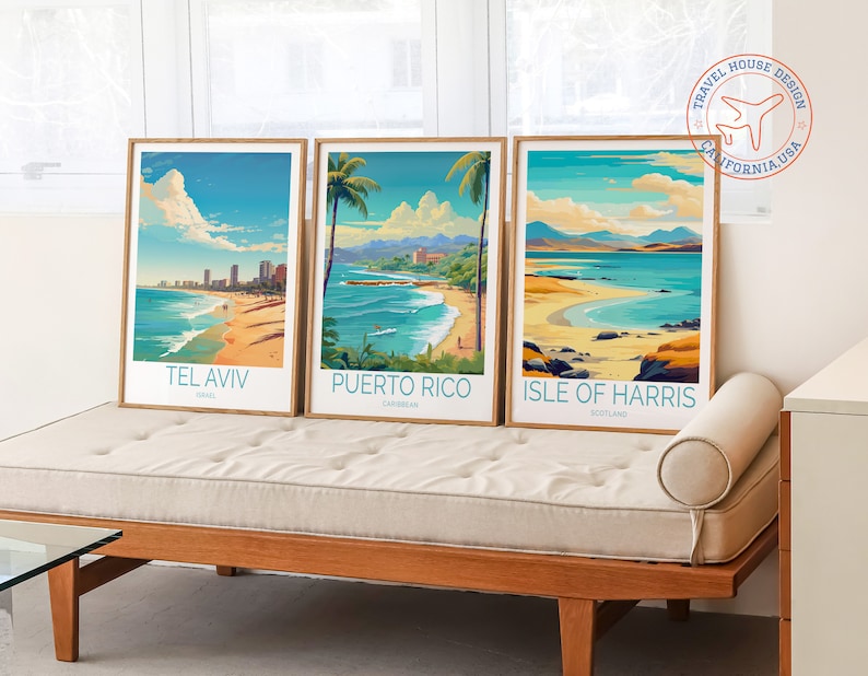 Puerto Rico Caribbean Travel Poster Puerto Rico Poster - Etsy