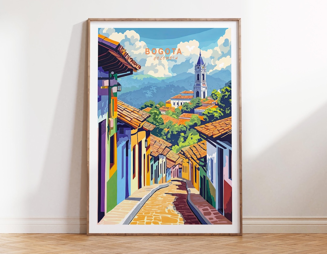 Bogota Colombia Travel Poster, Bogota Colombia Wall Art, Colombia ...