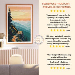 Appalachian USA Travel Poster, Appalachian Wall Art, USA Travel Print ...