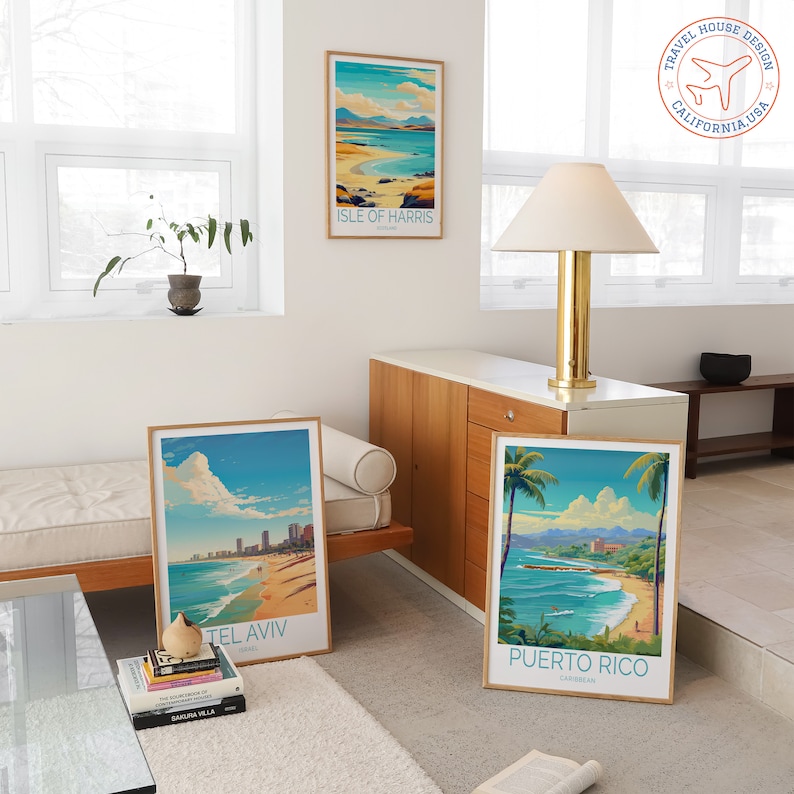 Puerto Rico Caribbean Travel Poster Puerto Rico Poster - Etsy