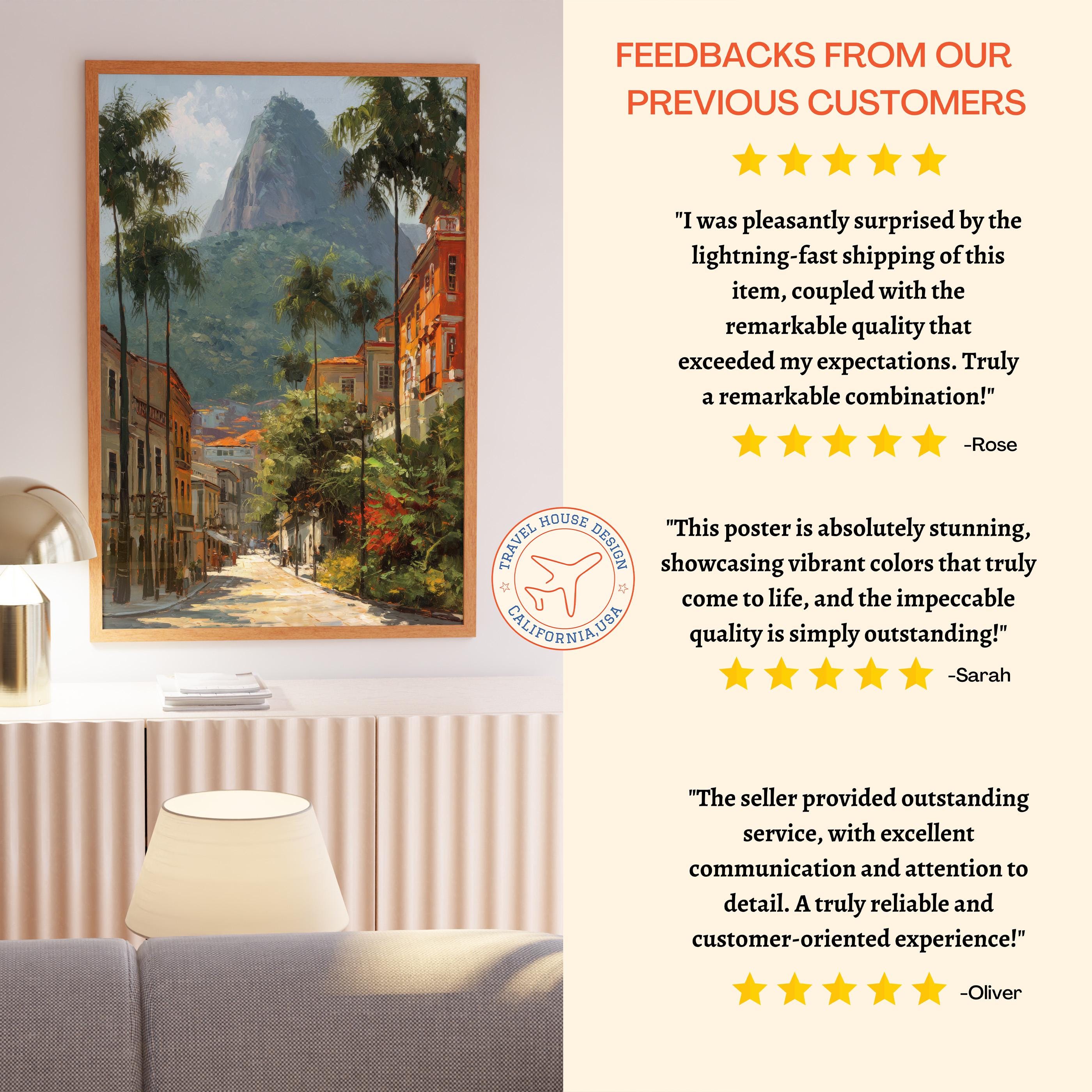 Rio De Janeiro Brazil Oil Painting – Rio De Janeiro Travel Poster ...