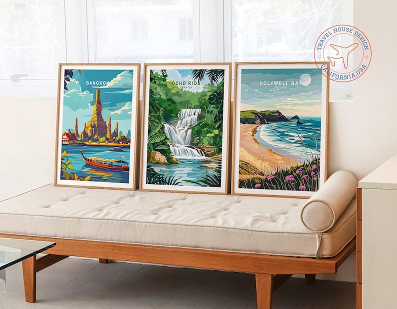 Ocho Rios Jamaica Poster, Jamaica Print, Ocho Rios Wall Decor, Travel ...