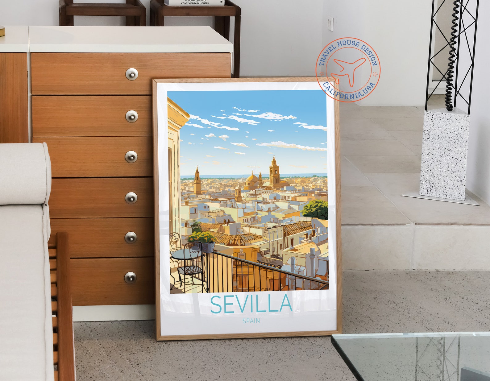 Sevilla Spain Travel Poster Spain Travel Poster, Sevilla Spain Poster ...