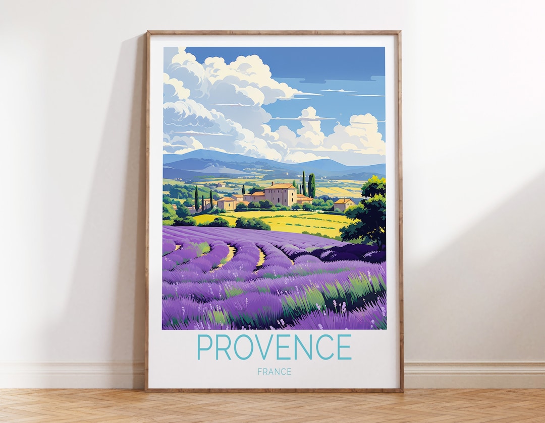 Provence France Travel Poster, Provence Côte D'azur France Poster ...