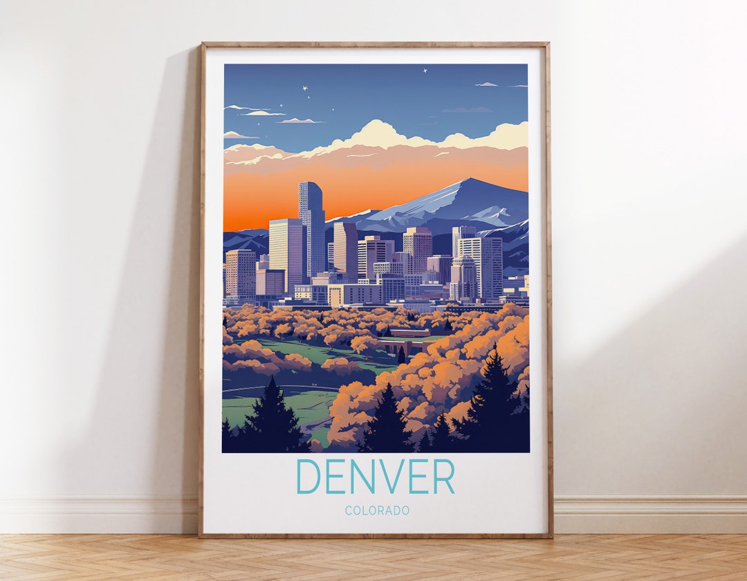 Denver Reise Poster, Colorado Denver Poster, Denver Colorado Wandkunst ...