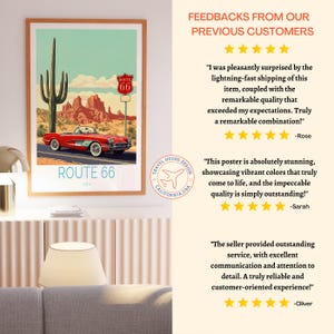 Route 66 USA Travel Poster, Main Street of America Print, Route 66 ...