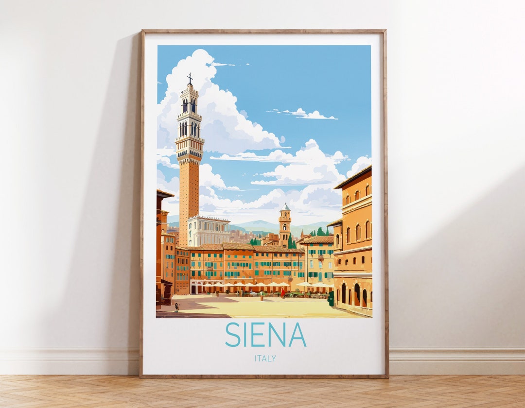 Siena Travel Poster Italy Travel Poster, Siena Travel Wall Art, Siena ...