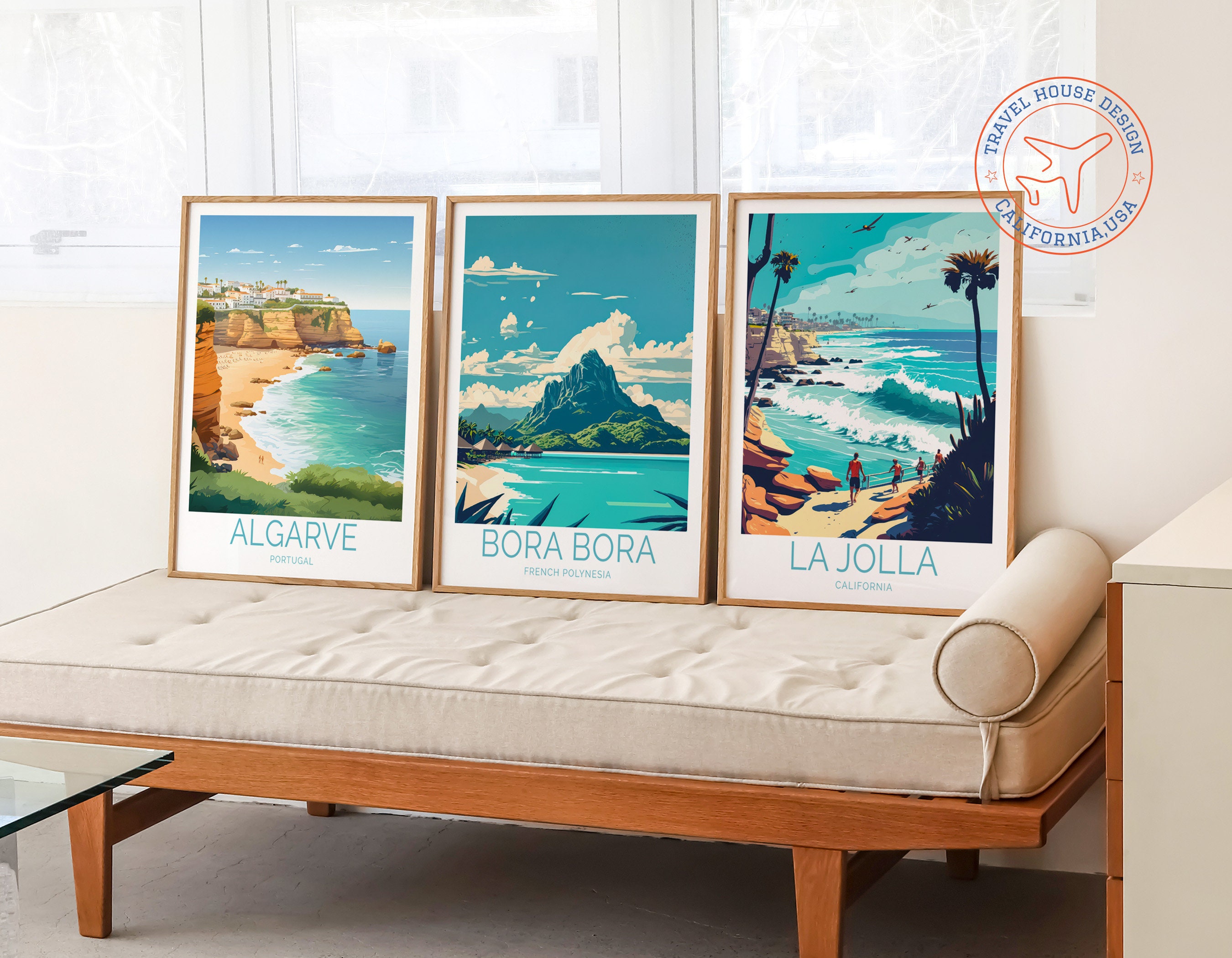 Bora Bora French Polynesia Travel Poster, Bora Bora Travel Poster Wall ...