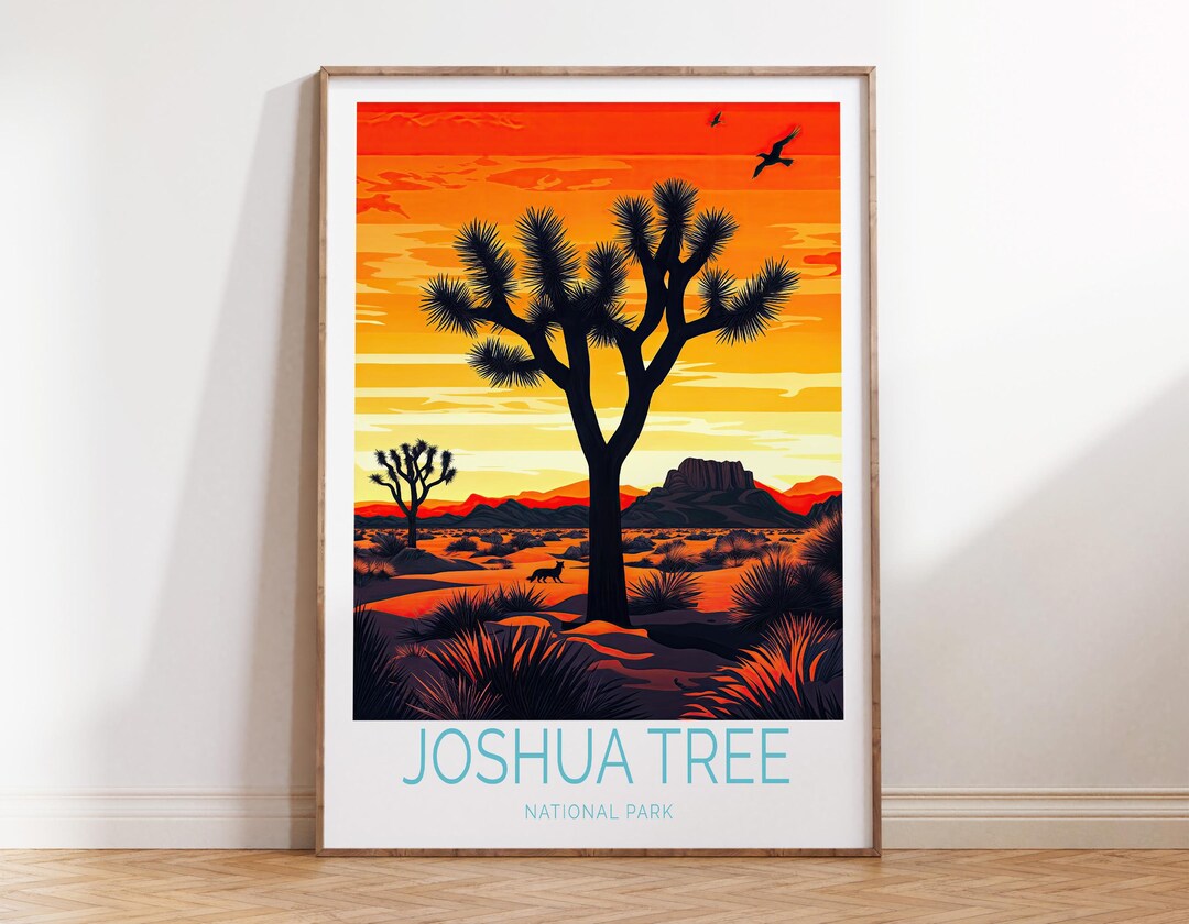 Joshua Tree National Park, Travel Poster, Joshua Tree Wall Art, Joshua ...