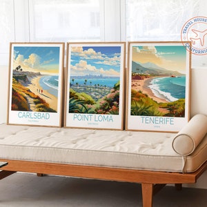 Point Loma Travel Poster California Travel Poster, Point Loma San Diego ...