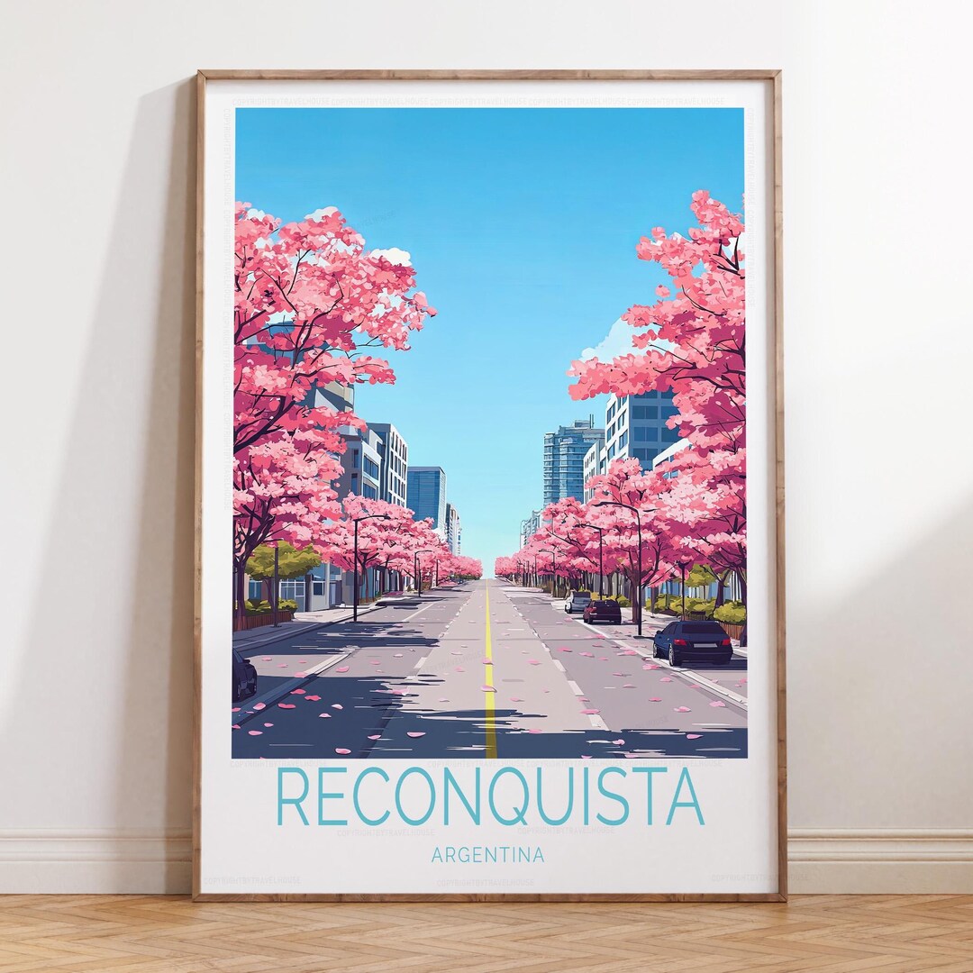Reconquista Argentina Travel Poster, Argentina Travel Wall Art ...