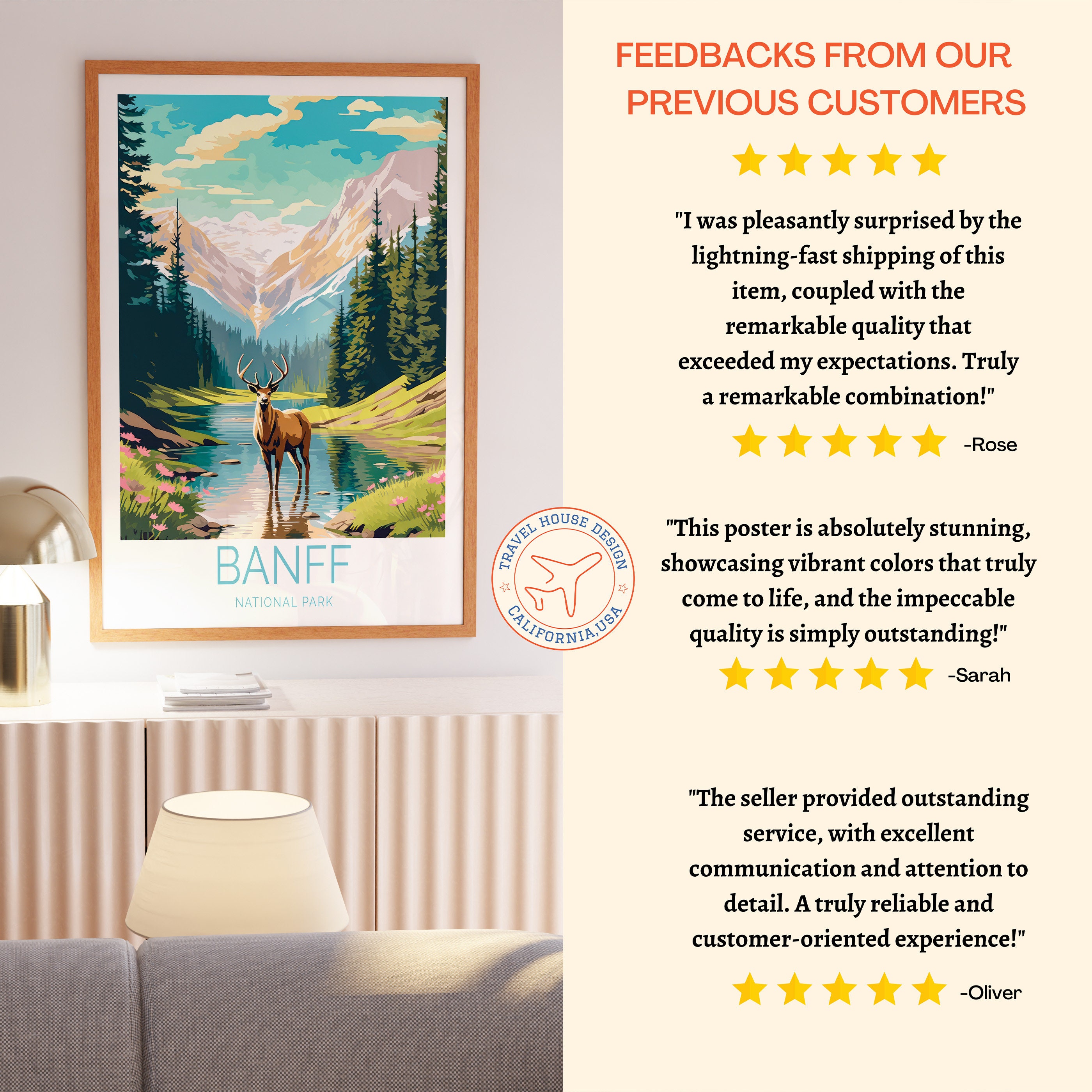 Banff National Park Travel Poster, Banff Canada Poster, Banff National ...