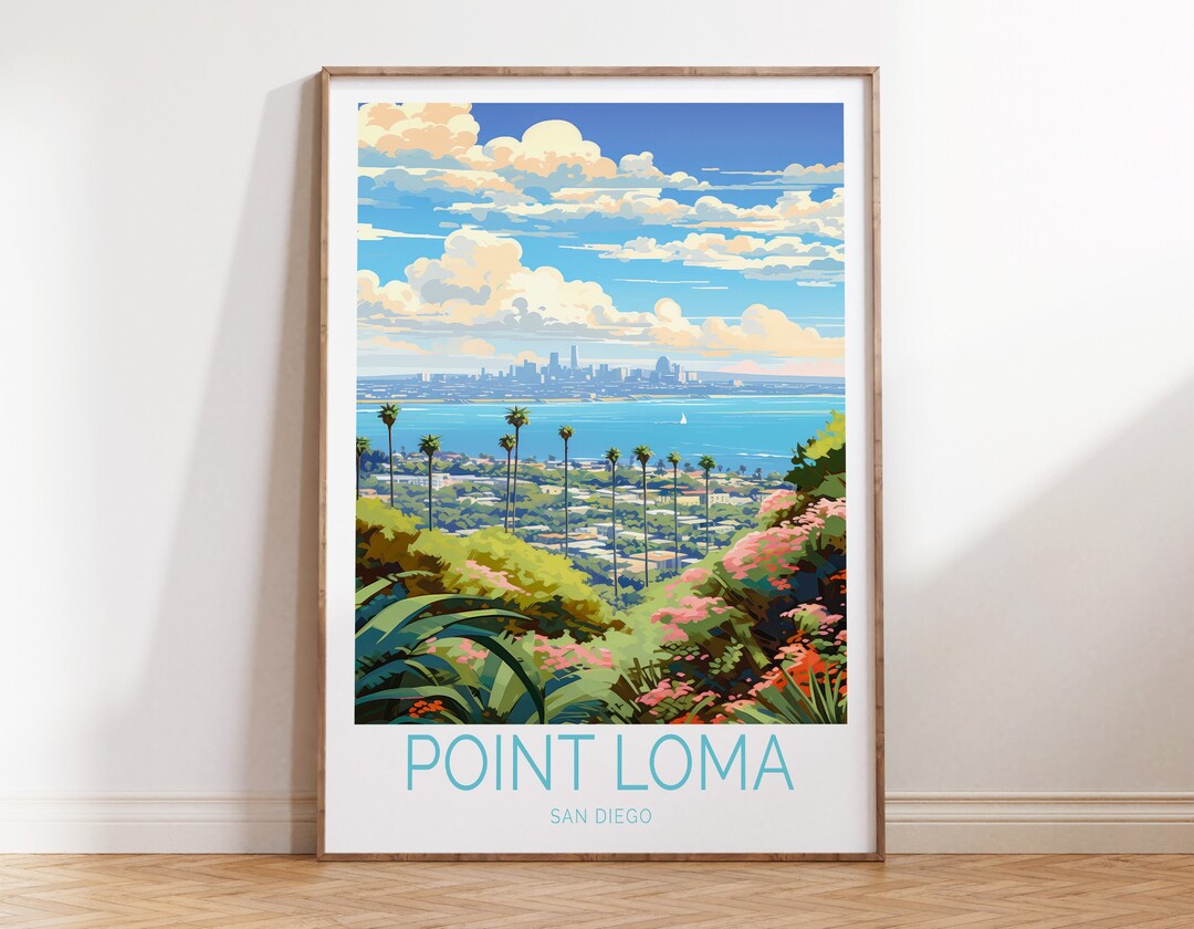 Point Loma Travel Poster California Travel Poster, Point Loma San Diego ...