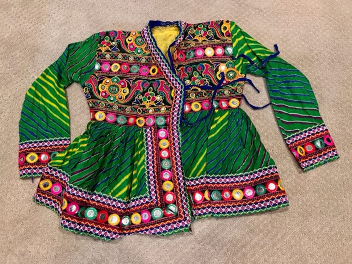 Exquisite Kids Kediya - Navaratri Costume-kutch Embroidered With ...