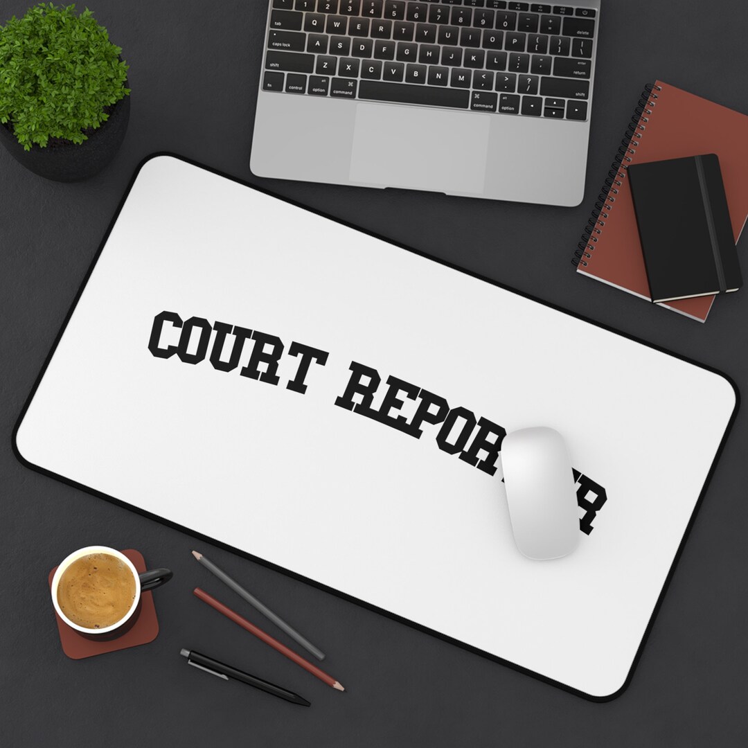 Court Reporter Desk Mat 3 Sizes Court Reporting Office. - Etsy