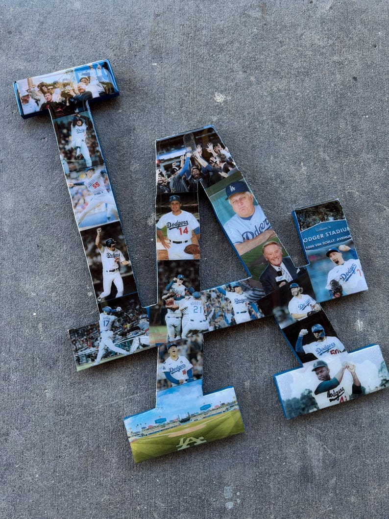 Los Angeles Dodgers Collage - Etsy
