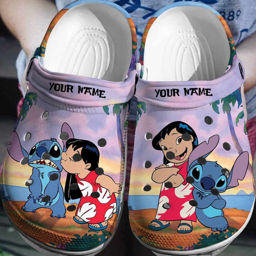 Personalized Lilo Stitch Crocs 3D Clog Shoes Disney Crocs - Etsy