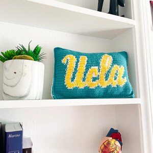 UCLA Logo Crochet Pattern tapestry or Pillow - Etsy