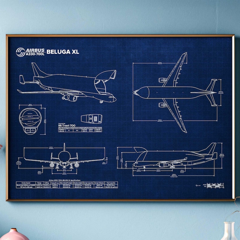 Airbus Beluga Wall Decor - Etsy