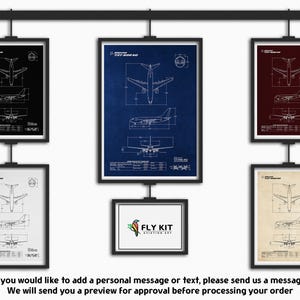 Boeing B737-600 NG Blueprint Vertical | Premium Wall Art | Aviation ...