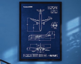 Embraer E195-E2 Blueprint Poster Vertical | Aviation Wall Art - Etsy UK