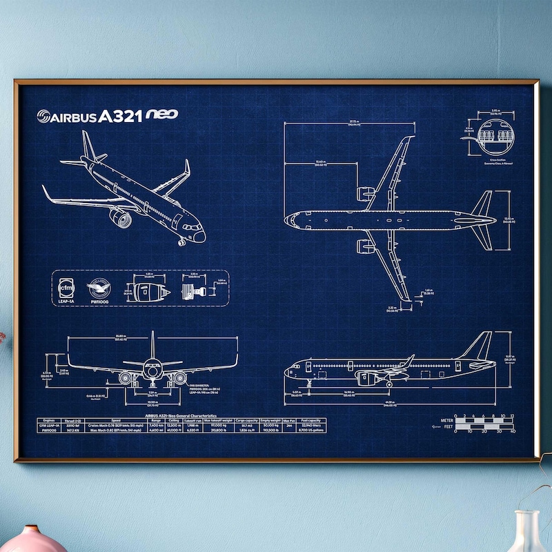 Airbus 321 Poster - Etsy