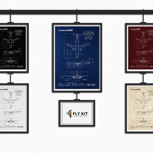 Airbus A320 Vertical Blueprint Premium Matte Paper Poster - Etsy