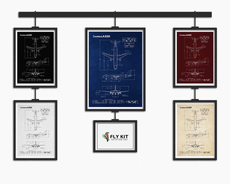 Airbus A320 Vertical Blueprint Premium Matte Paper Poster - Etsy